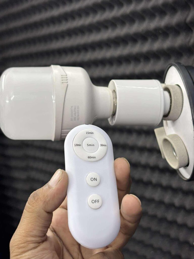 Smart AC220V Wireless Remote Control Lamp Holder - Etouchbd